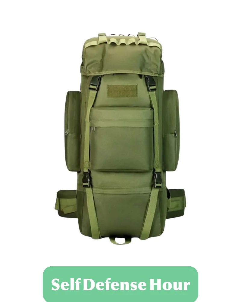 Hiking Backpack 65L Green - Self Defence Hour